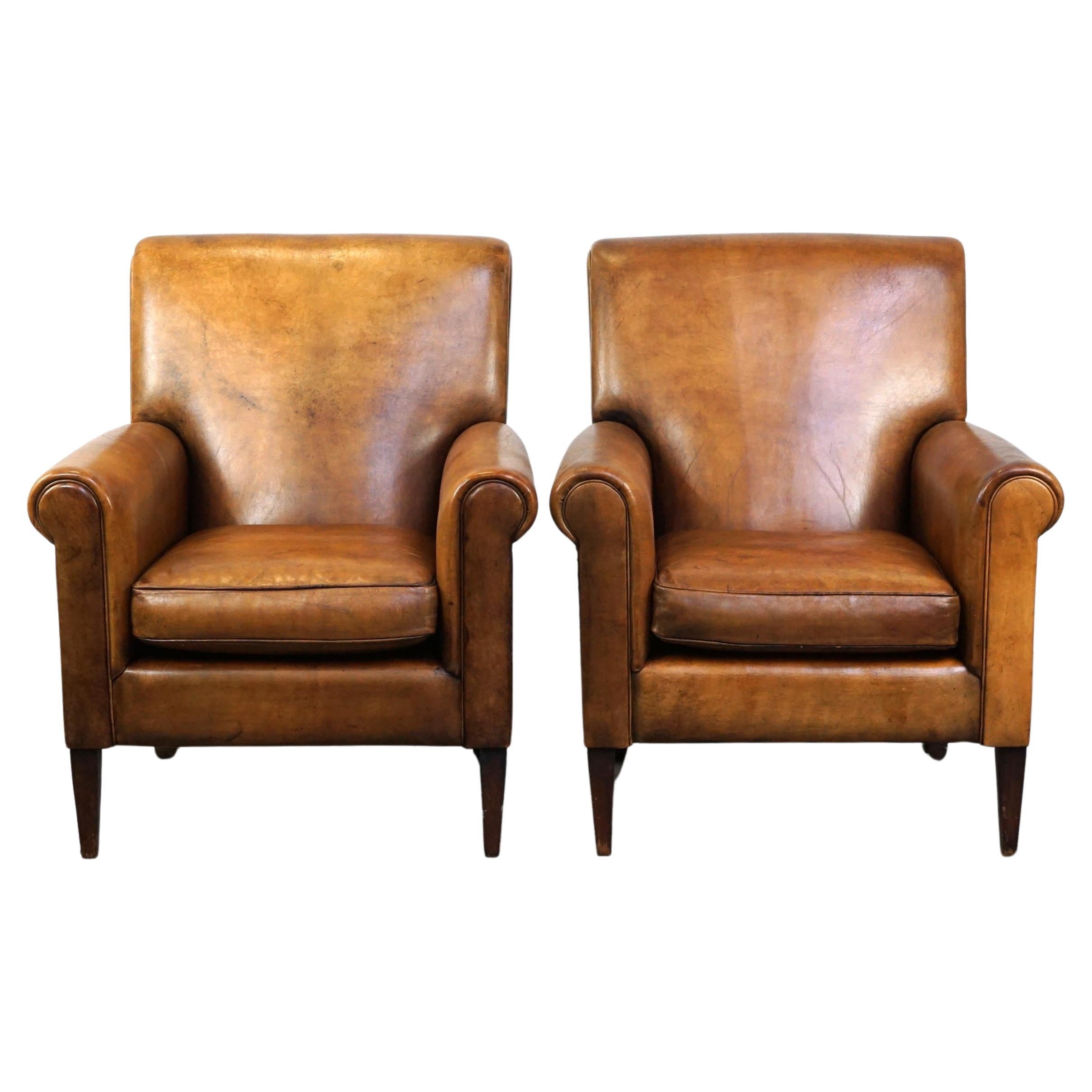 2 x Large and Comfortable Sheepskin Armchair For Sale at 1stDibs