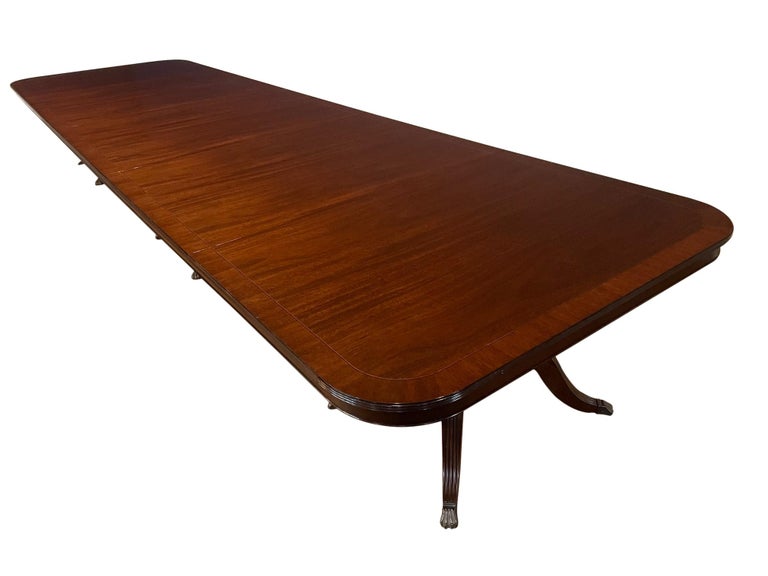 20 Ft. Mahogany Banquet Table For Sale at 1stDibs