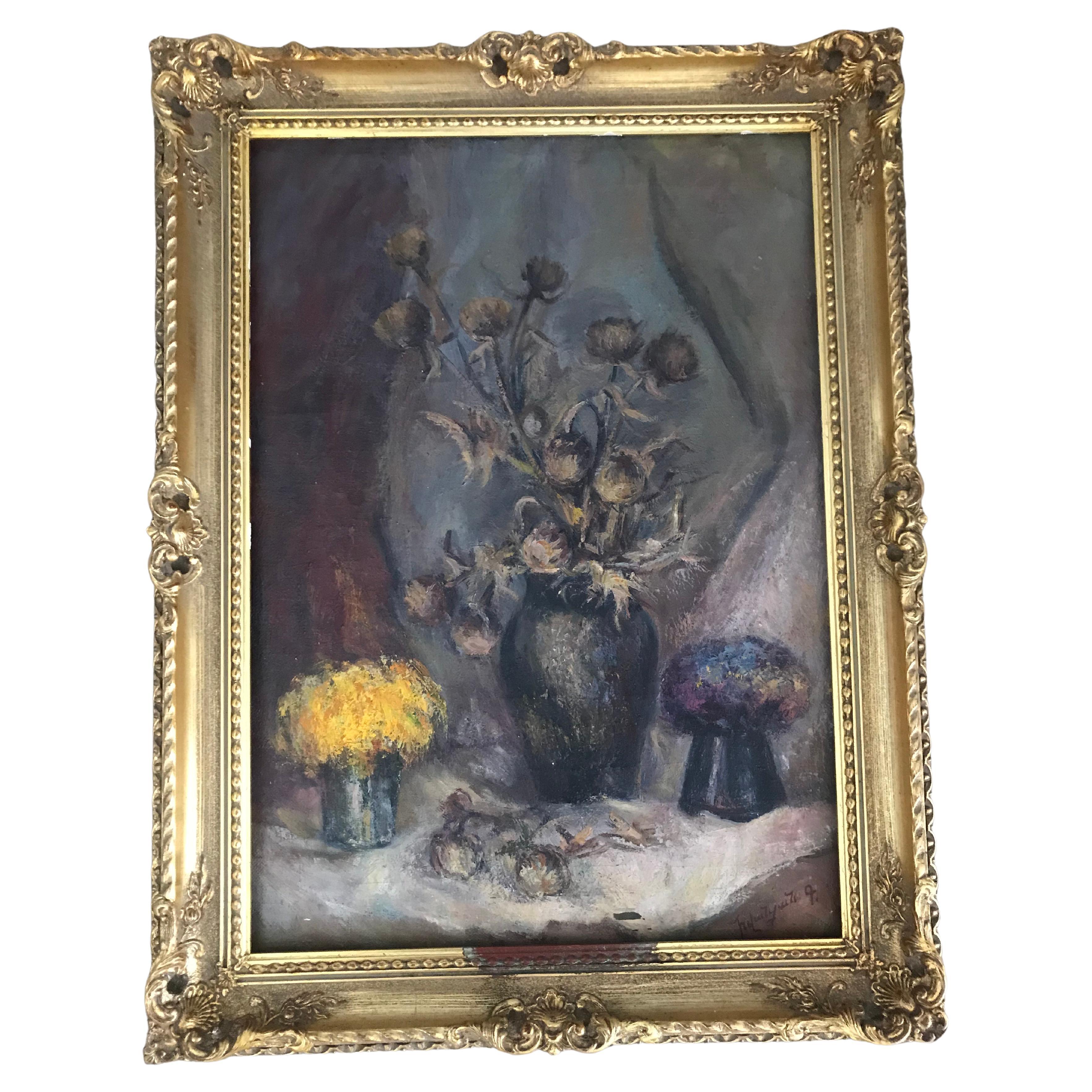 Mid-20th Century Still Life Painting For Sale at 1stDibs