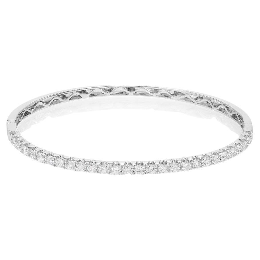 Diamond Bangle Two-Tone 2.00 Carat For Sale at 1stDibs