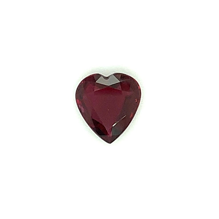 2.00 Carat Heart Shaped Ruby, Unset Loose Gemstone, GIA Certified For ...