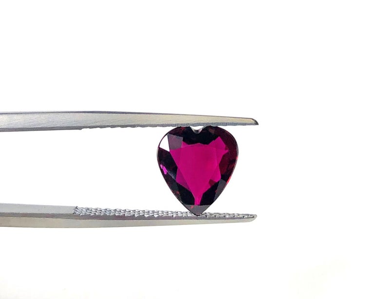 2.00 Carat Heart Shaped Ruby, Unset Loose Gemstone, GIA Certified For ...