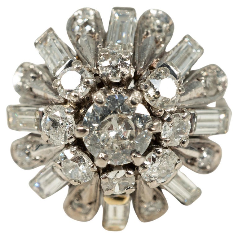 2.00 Carat White Gold Diamond Ring at 1stDibs