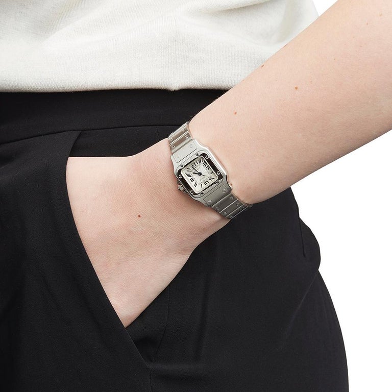 2000 Cartier Santos Galbee Stainless Steel 2423 Wristwatch at 1stDibs ...