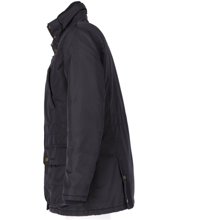 2000s Barbour Blue Padded Coat at 1stDibs
