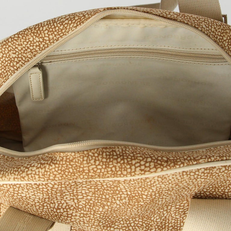2000s Borbonese Beige Handbag For Sale at 1stDibs