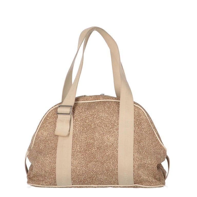 2000s Borbonese Beige Handbag For Sale at 1stDibs