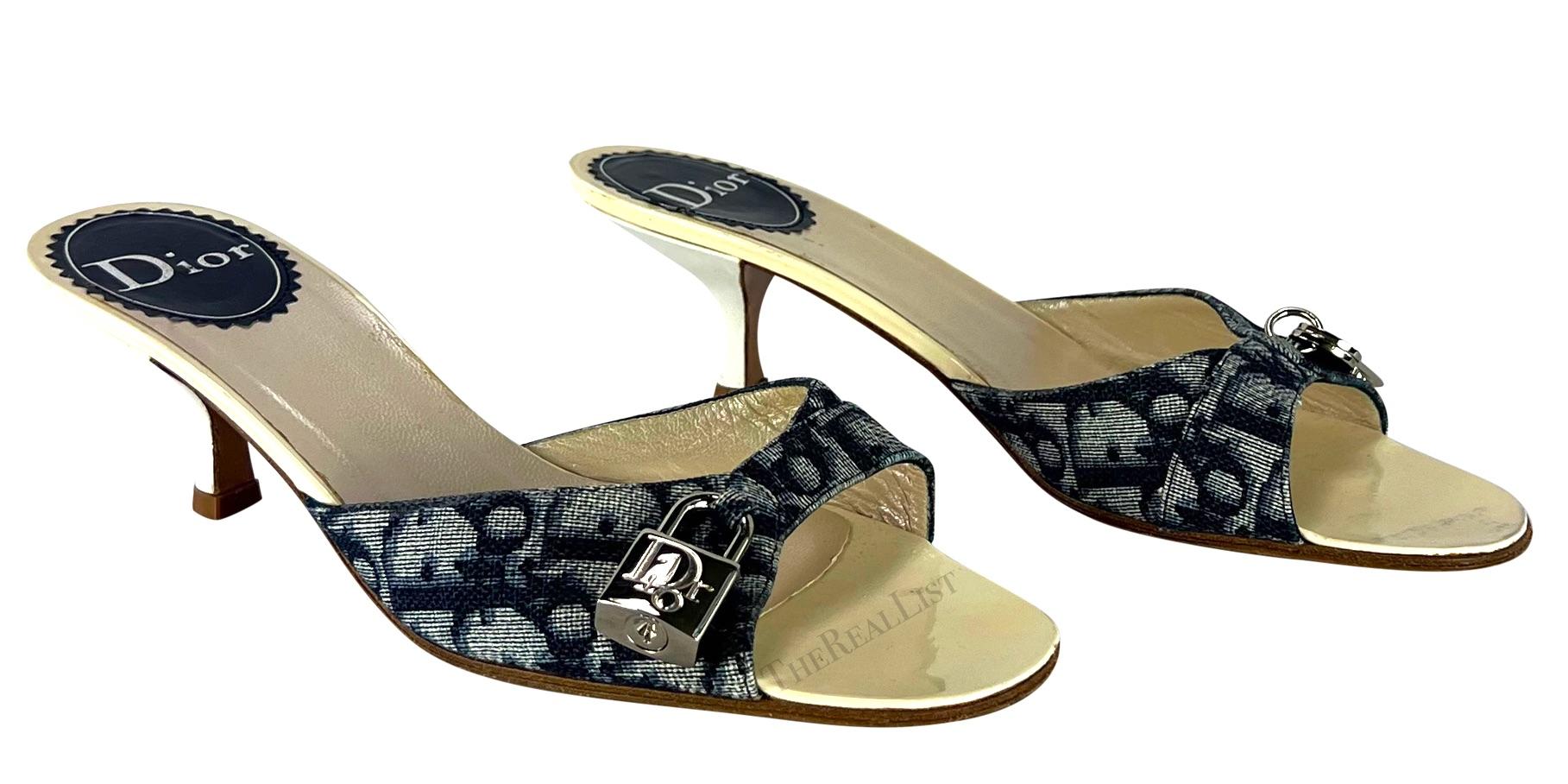 2000s Christian Dior by John Galliano Blue Diorissimo Key Lock Kitten ...