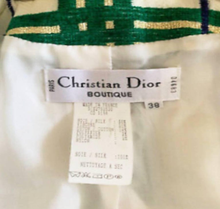 2000s Christian Dior Rococo Style Blazer For Sale at 1stDibs