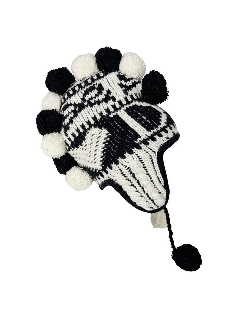 2000s Dior by John Galliano Mohawk Logo Knit Hat For Sale at 1stDibs