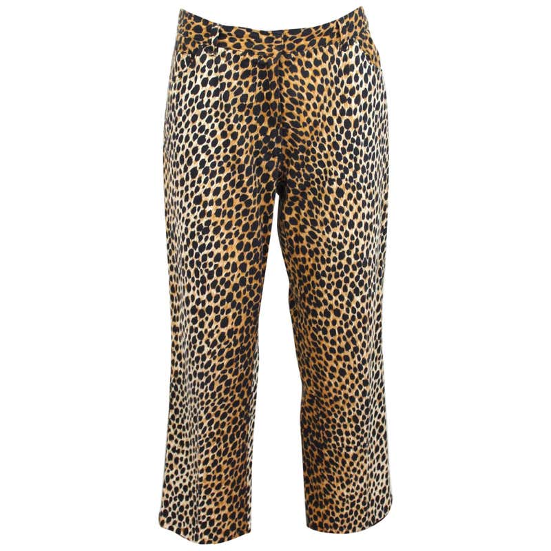 Dolce And Gabbana Suede Striped Pants At 1stdibs