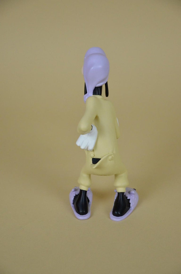 2000s French Vintage Disney Resin Sleepy Goofy Figurine by Démons and ...