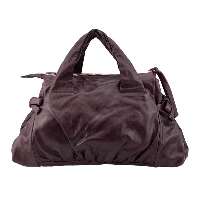 2000s Gucci Hysteria Collection Maroon Leather Bag For Sale at 1stDibs
