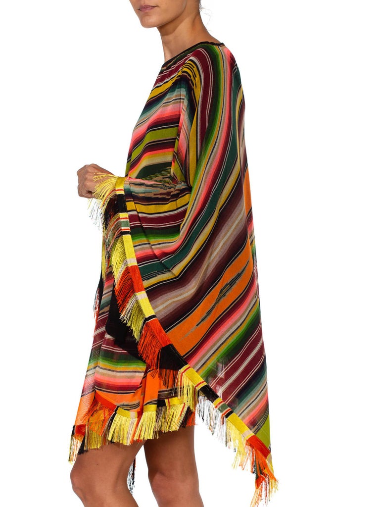 2000S JEAN PAUL GAULTIER Multicolor Poly Blend Mesh Native American ...