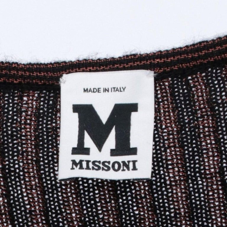 2000s Missoni Vintage Multicolor wool midi dress For Sale at 1stDibs