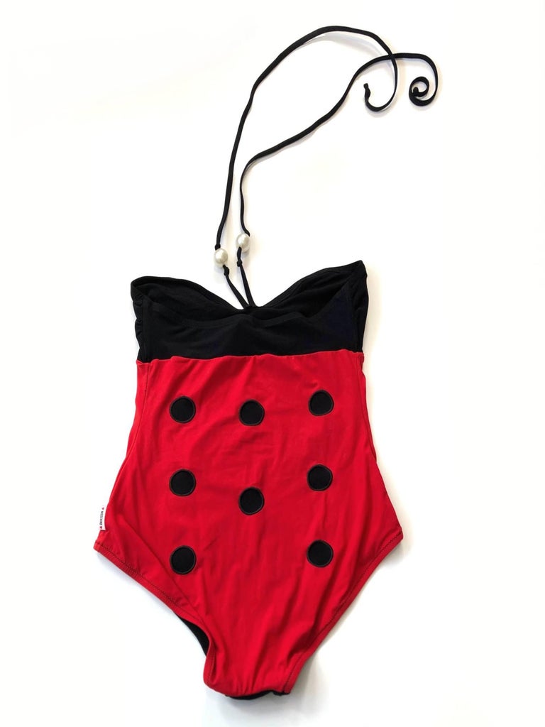 2000s Moschino Lady Bird One Piece Suit in Black For Sale at 1stDibs ...