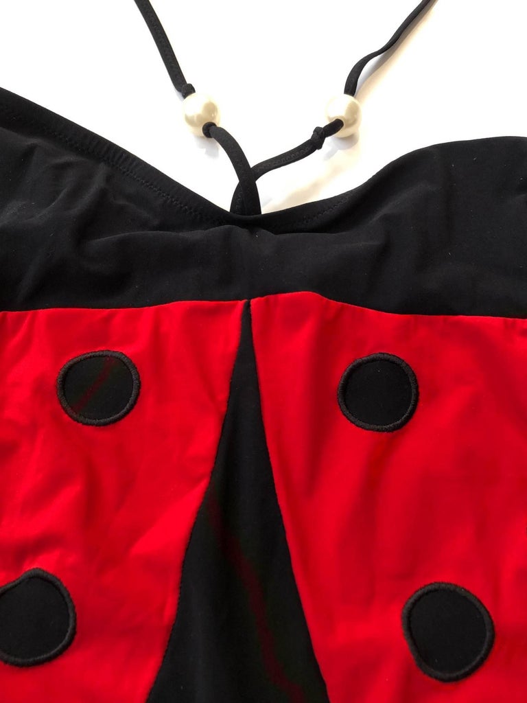 2000s Moschino Lady Bird One Piece Suit in Black For Sale at 1stDibs ...