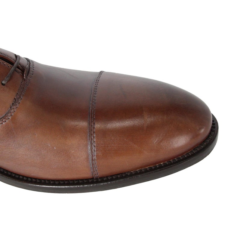 2000s Pollini Leather Lace-up Oxford Shoes For Sale at 1stDibs