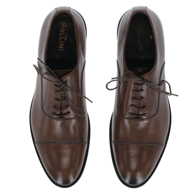 2000s Pollini Leather Lace-up Shoes For Sale at 1stDibs