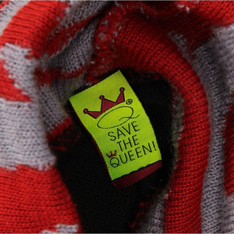 2000s Save The Queen! turtleneck wool top For Sale at 1stDibs