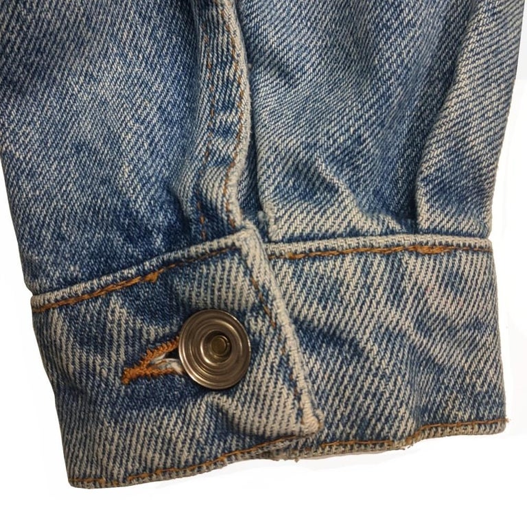 2000s Valentino Jeans Vintage blue cotton denim jacket For Sale at 1stDibs