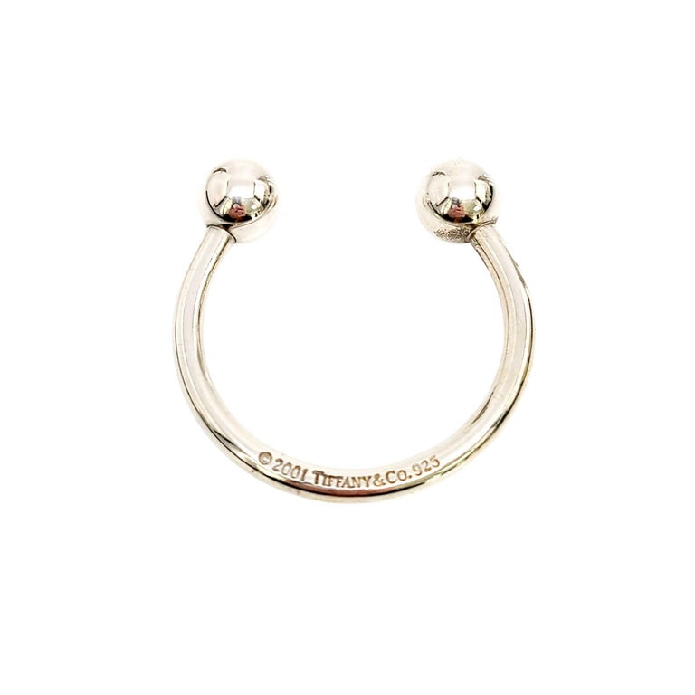 2001 Tiffany and Co. Sterling Silver Large Key Ring at 1stDibs