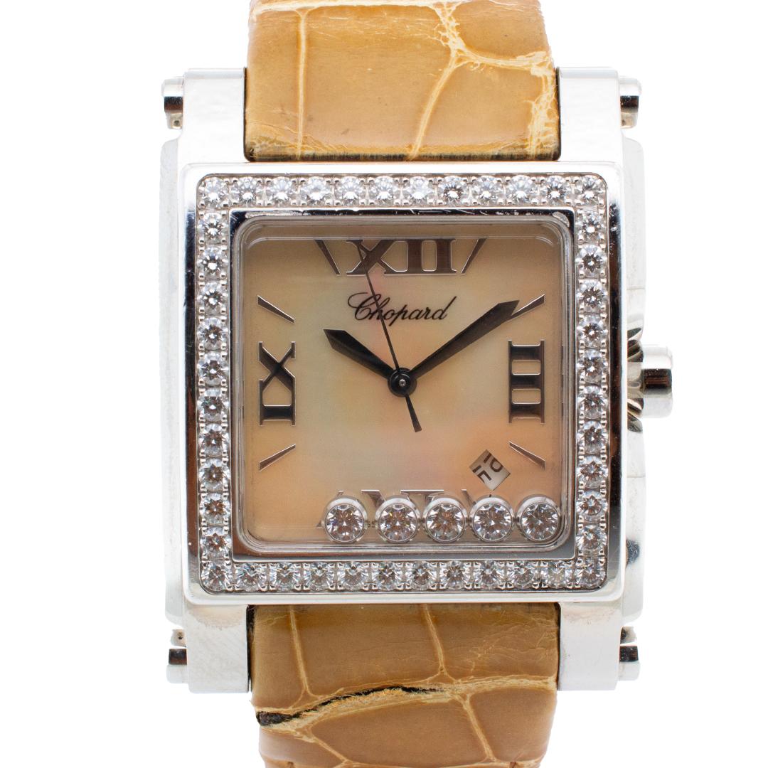 2001 Vintage Chopard Happy Sport 288448-2001 35.50mm in Stainless Steel and Diamon For Sale at ...