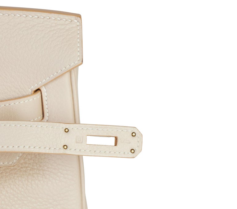 2003 Hermes Birkin 40 Parchemin Togo Gold Hardware Bag at 1stDibs