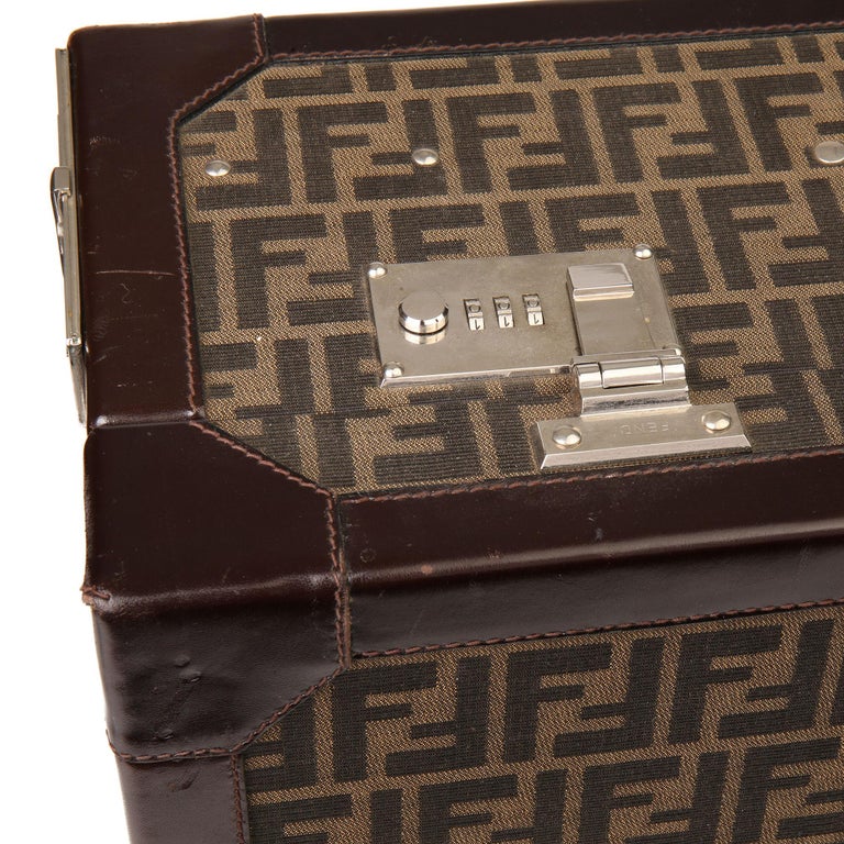 2004 Fendi Monogram Canvas Rolling Trunk, Originally Owned by Karl ...