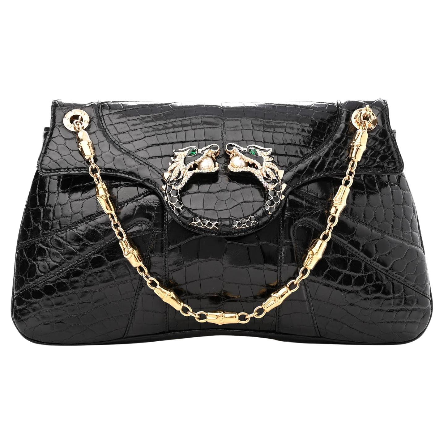 New GIANNI VERSACE COUTURE EMBROIDERED WHITE LEATHER SUITCASE at ...