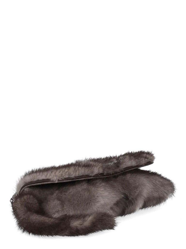 2004 Vintage Tom Ford for Gucci Cross mink fur clutch bag For Sale at ...