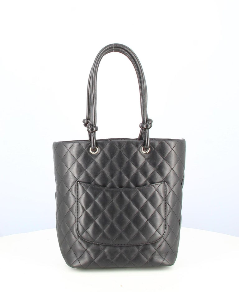 2005-2006 Chanel Cambon Quilted Handbag Black For Sale at 1stDibs