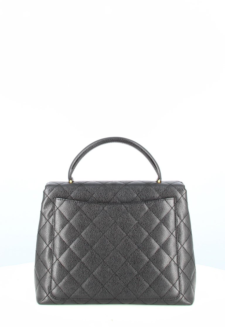 2005-2006 Chanel Kelly Caviar Leather Handbag For Sale at 1stDibs