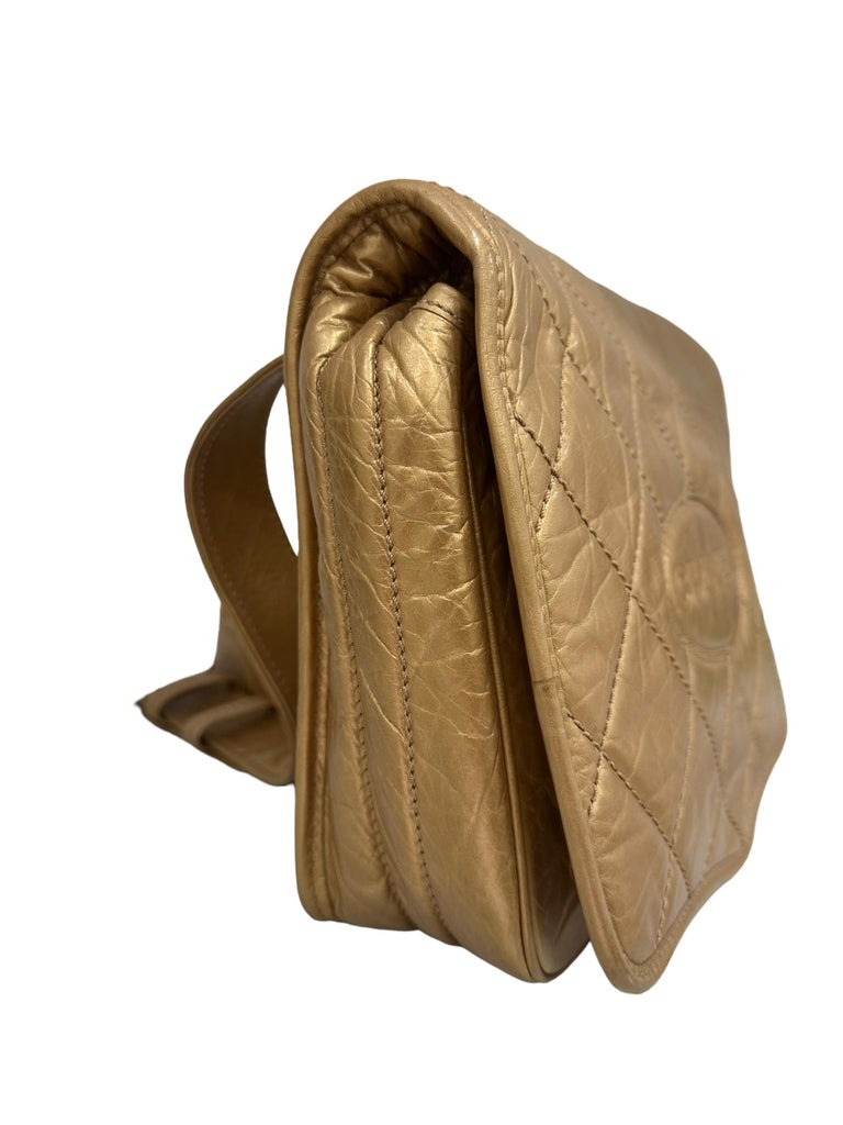 2005 Chanel Gold Crossbody Bag For Sale at 1stDibs