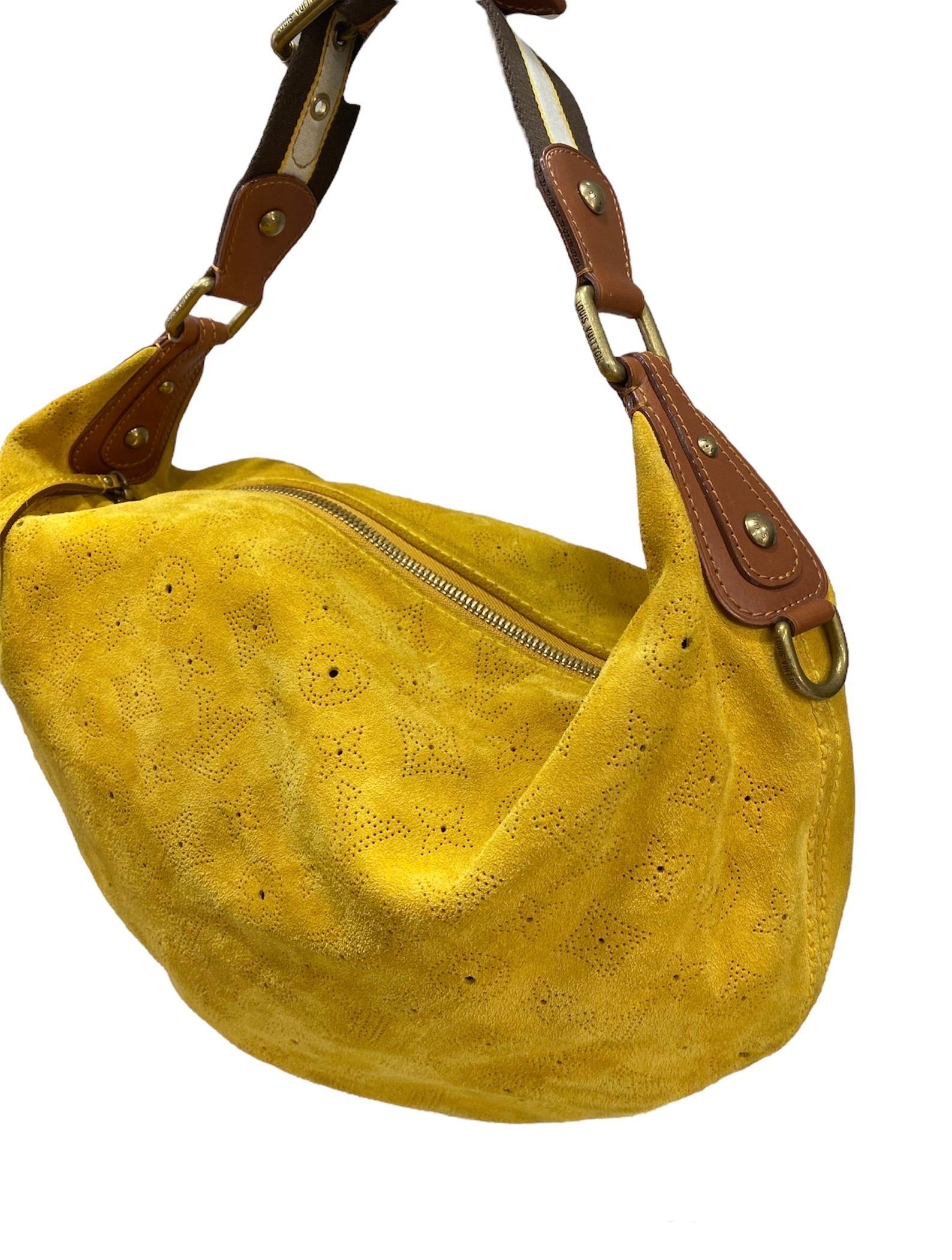 2005 Louis Vuitton Onatah Yellow Suede For Sale at 1stDibs