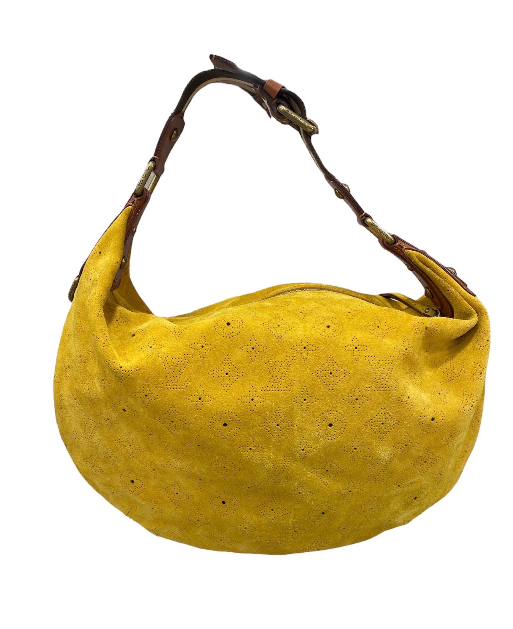 2005 Louis Vuitton Onatah Yellow Suede For Sale at 1stDibs