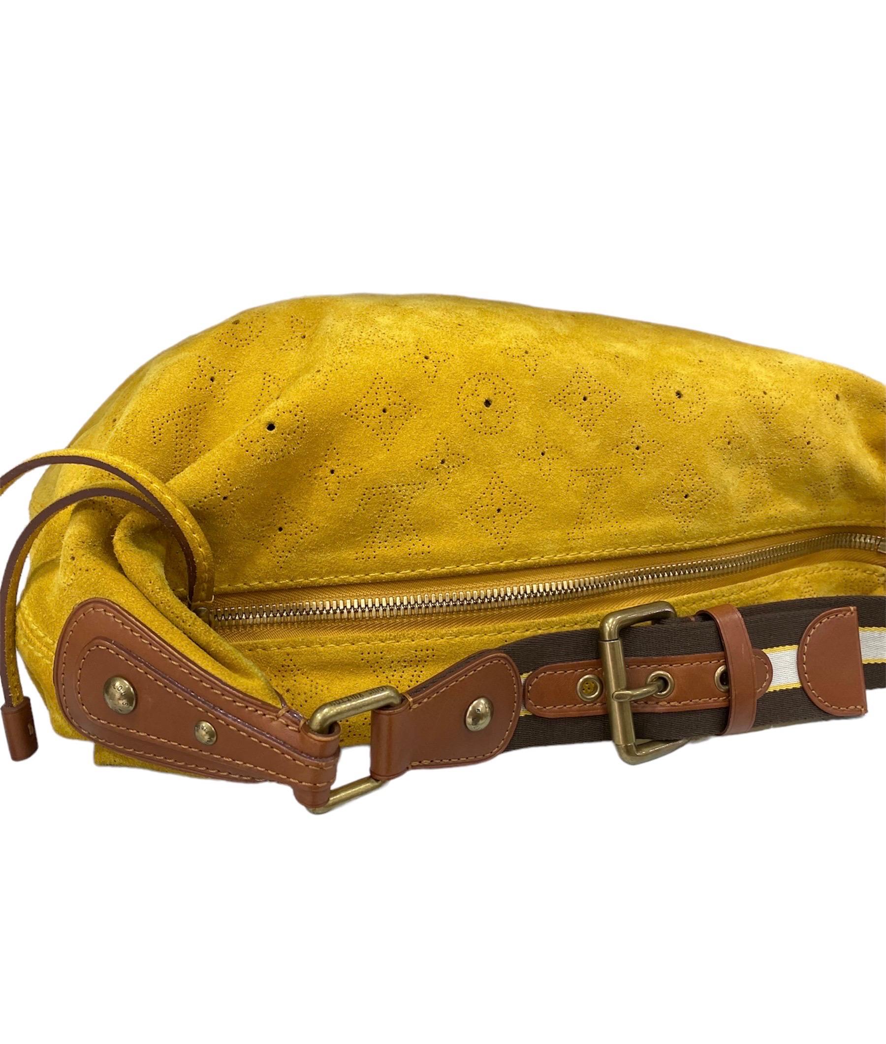 2005 Louis Vuitton Onatah Yellow Suede For Sale at 1stDibs