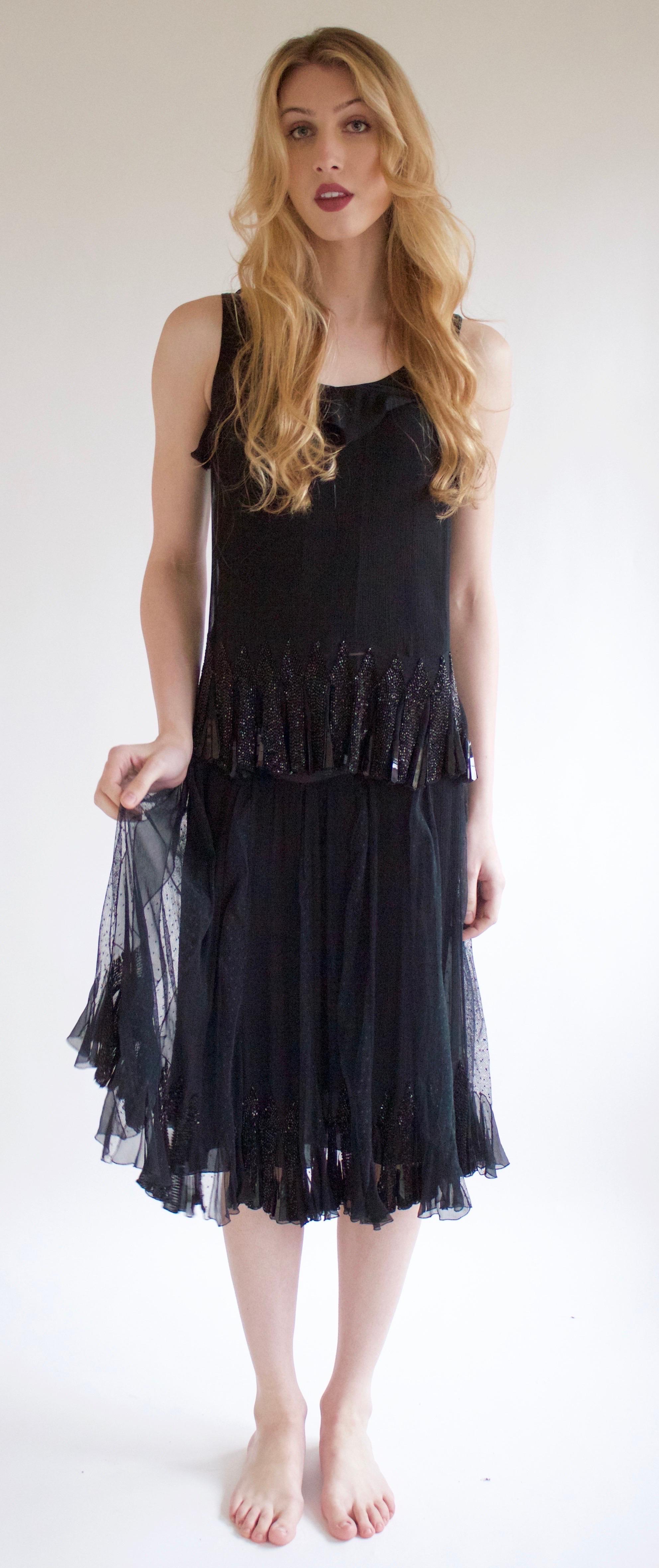 Chloe 2005 Phoebe Philo for Chloe Beaded Silk Ensemble For Sale at 1stDibs