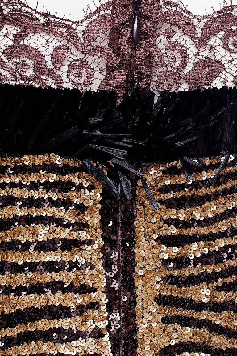 2005 Vintage Dolce and Gabbana Tiger Print Corset with Lace detail at ...