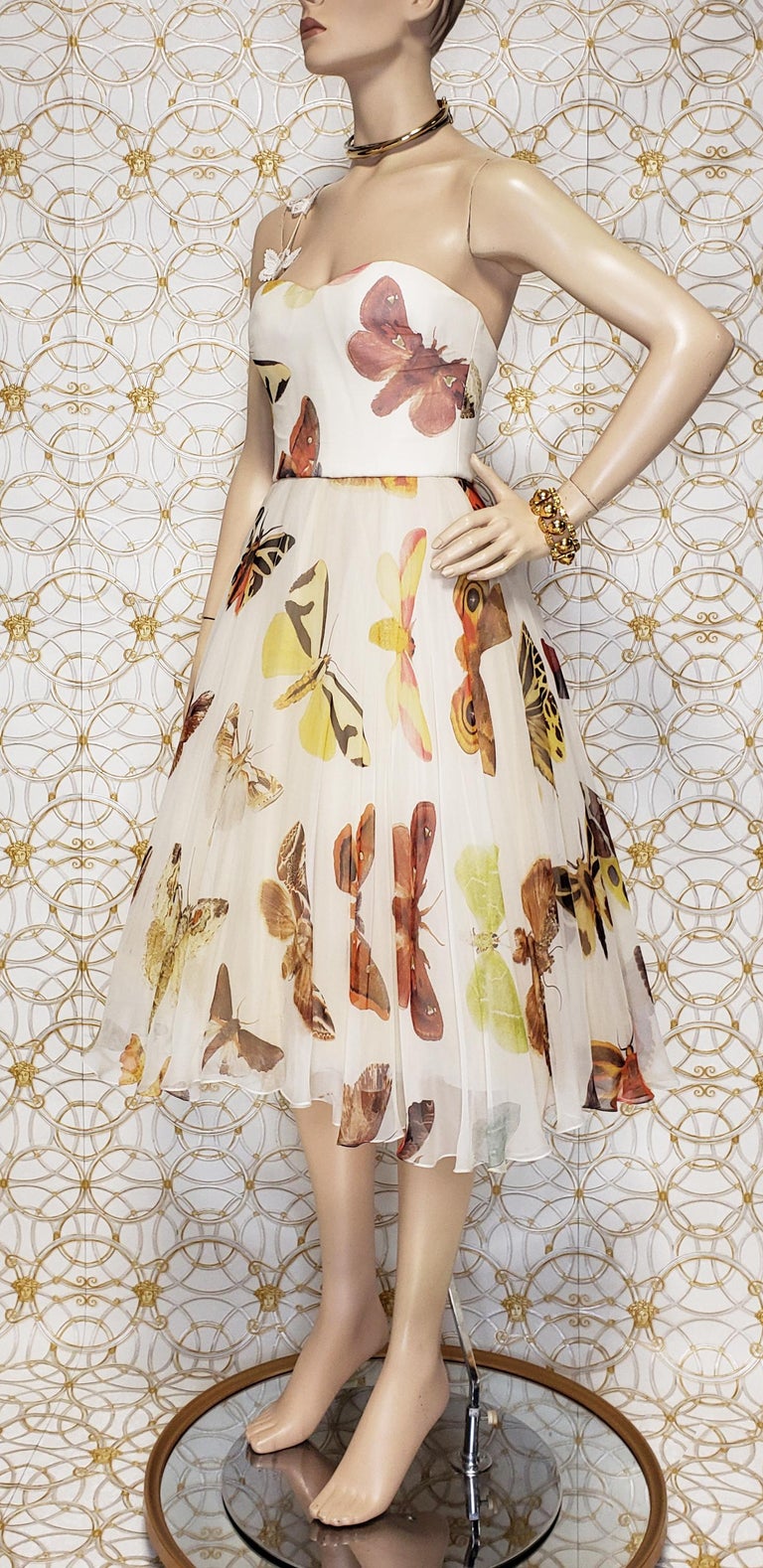 2005 Vintage Iconic Alexander McQueen butterfly print dress at 1stDibs ...
