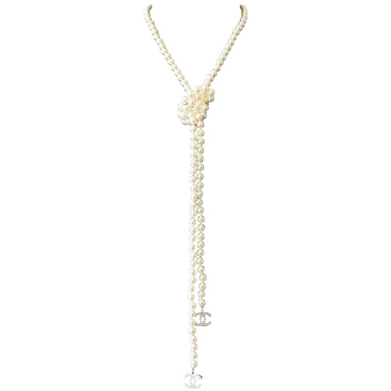2007 Chanel Pearls Long Necklace at 1stDibs | chanel pearl necklace price