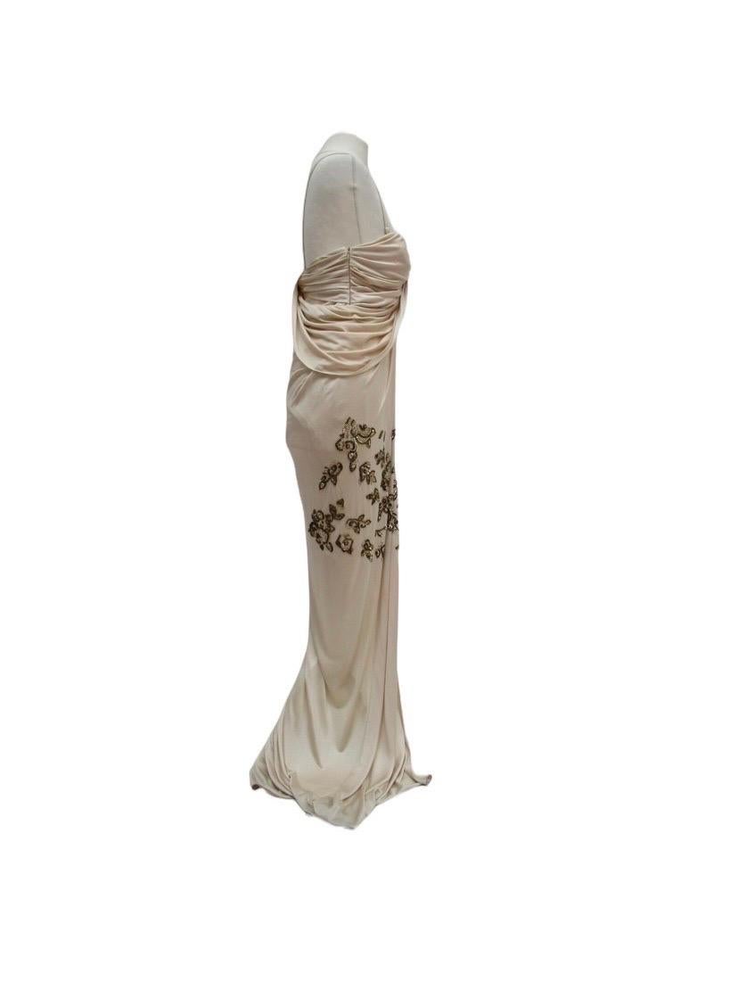 2007 John Galliano for Christian Dior Nude Gold Embellished Dress For ...