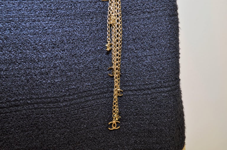 Chanel 2008 Tweed Dress with Chains EU 38 For Sale at 1stDibs | chanel ...