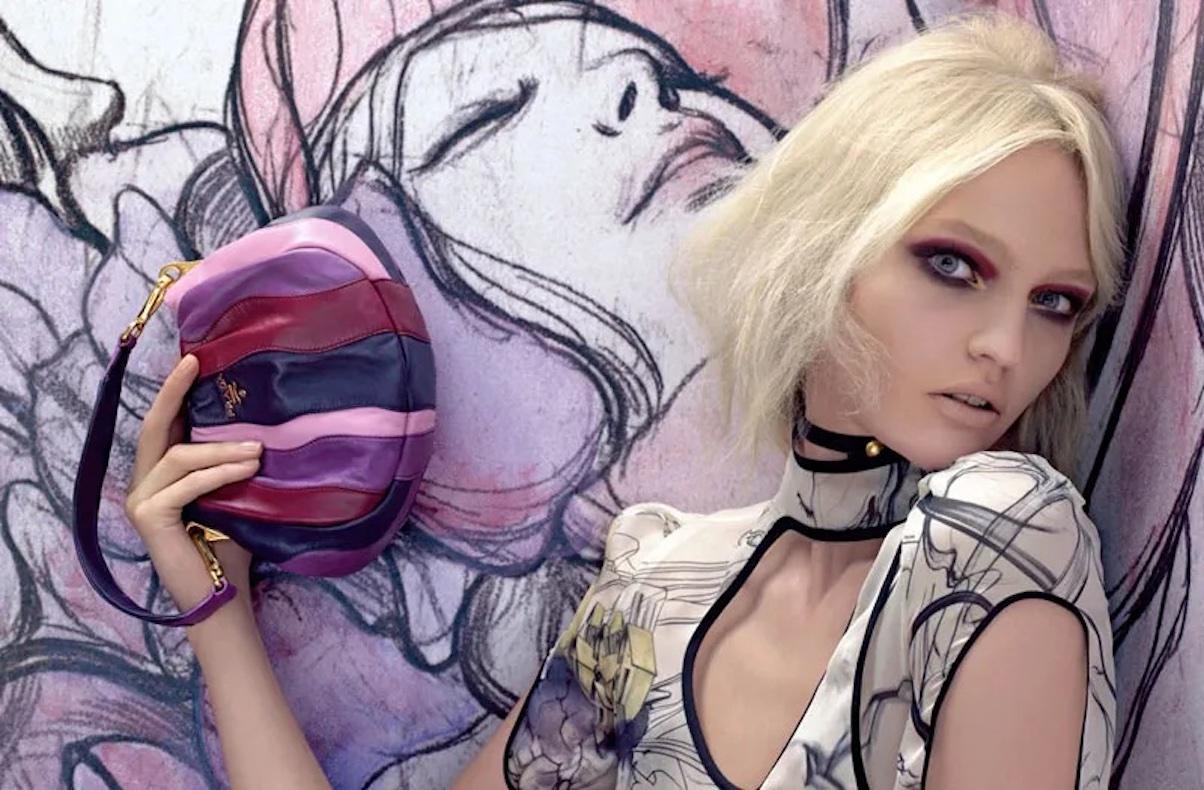 2008 Spring Prada Fairy Collection Silk Skirt For Sale at 1stDibs