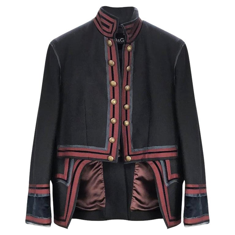 2009 D&G BLACK WOOL NAPOLEON BLAZER JACKET from CELEBRITY WARDROBE EU ...