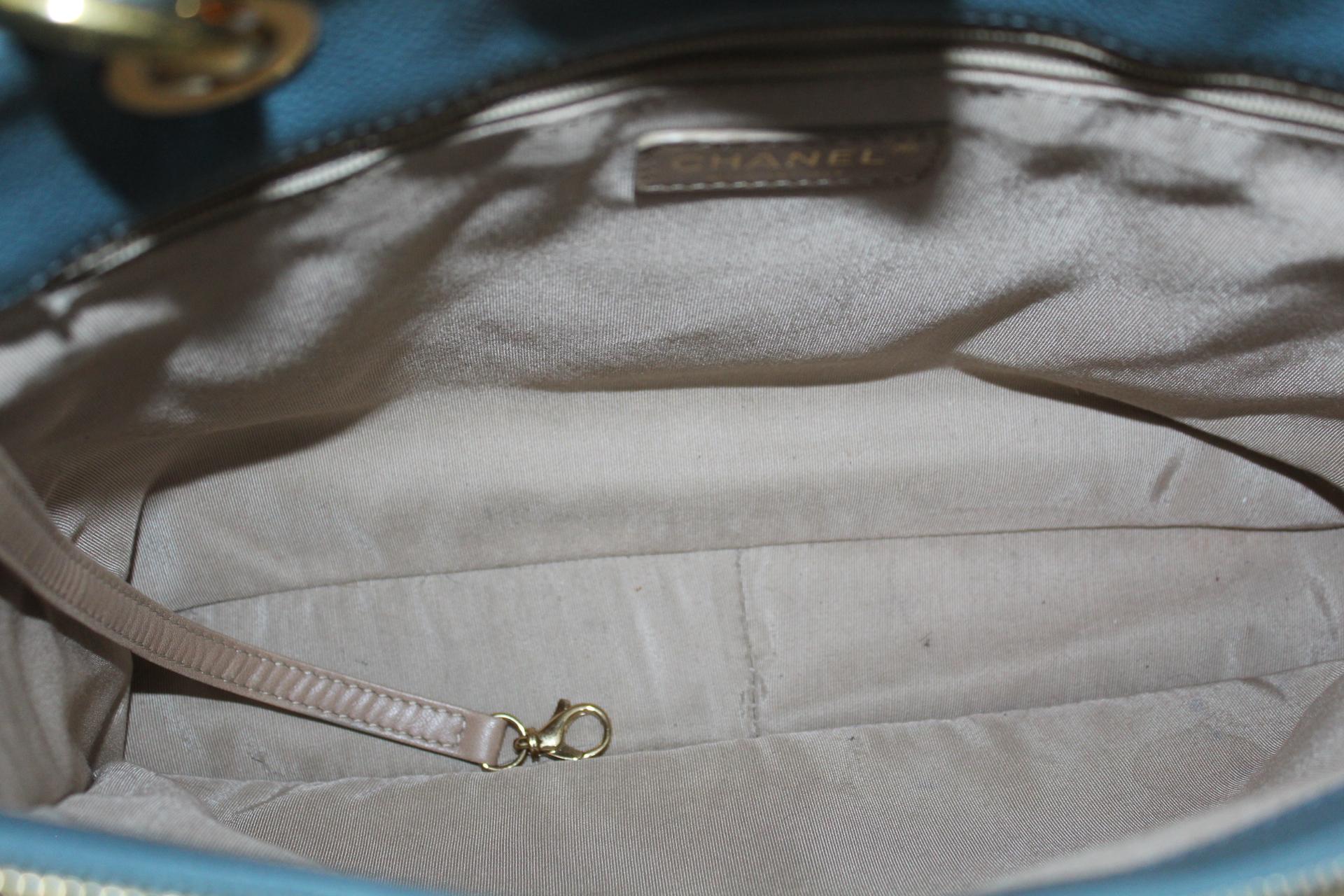 2009\2010 Chanel Light Blue Leather Gst Bag at 1stDibs | chanel gst ...