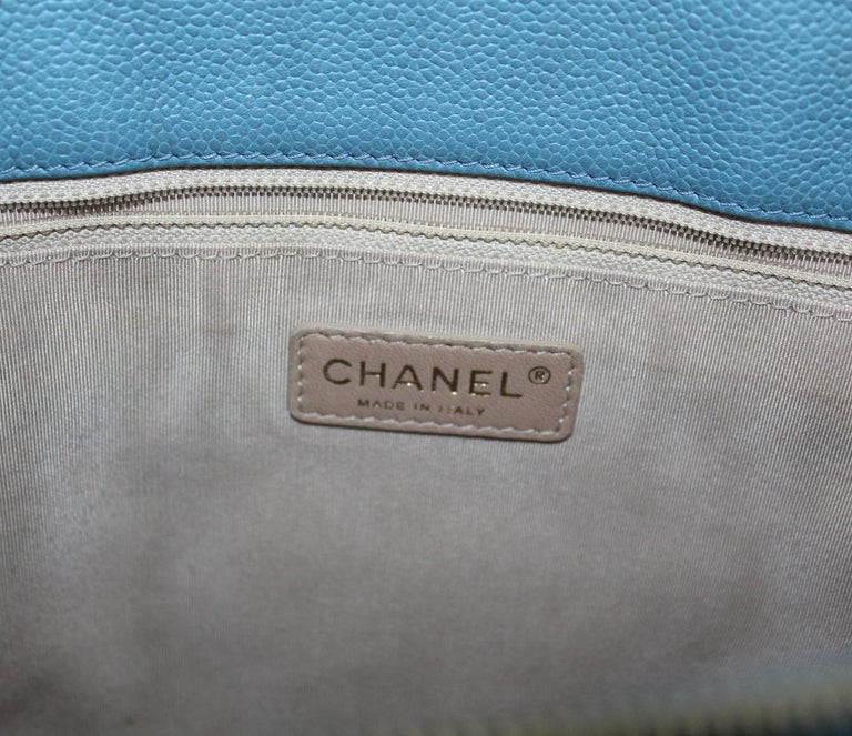 2009\2010 Chanel Light Blue Leather Gst Bag at 1stDibs | chanel gst ...