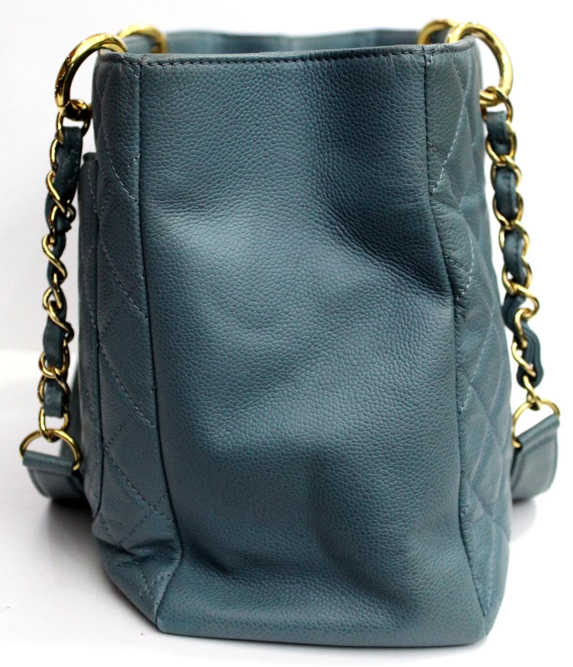 2009\2010 Chanel Light Blue Leather Gst Bag at 1stDibs | chanel gst ...