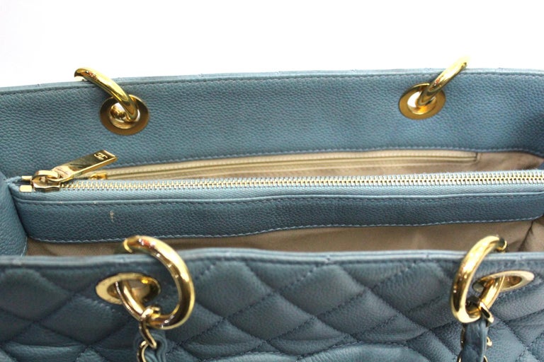 2009\2010 Chanel Light Blue Leather Gst Bag at 1stDibs | chanel gst ...