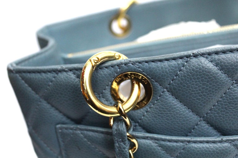 2009\2010 Chanel Light Blue Leather Gst Bag at 1stDibs | chanel gst ...